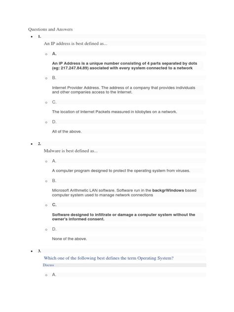 Image result for Operating Systems Answers Free