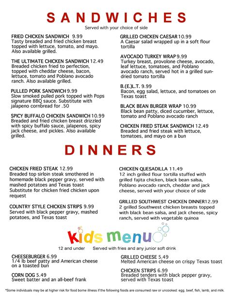 Image result for Pop Menu