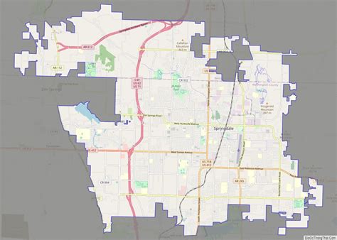 Image result for Springdale AR Map