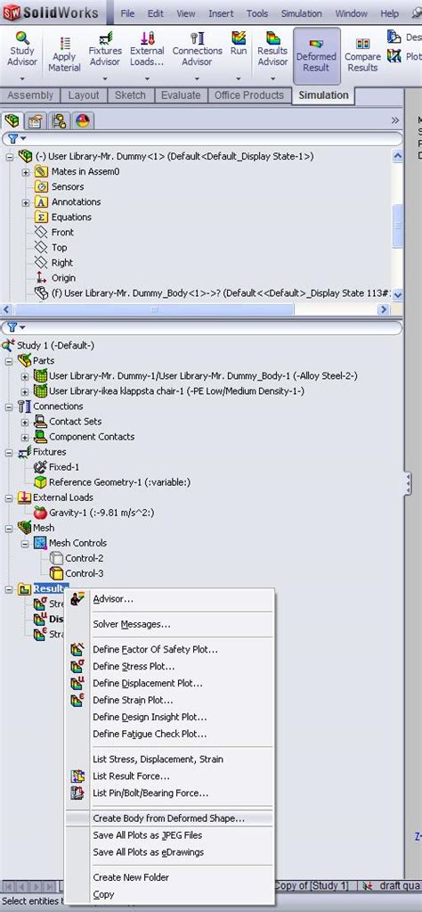 Image result for Deformed SolidWorks Simulation