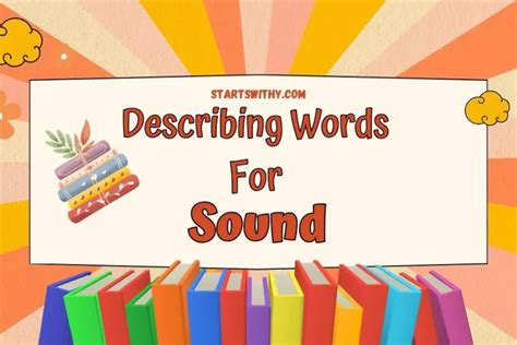 Image result for Descriptive Sound Words