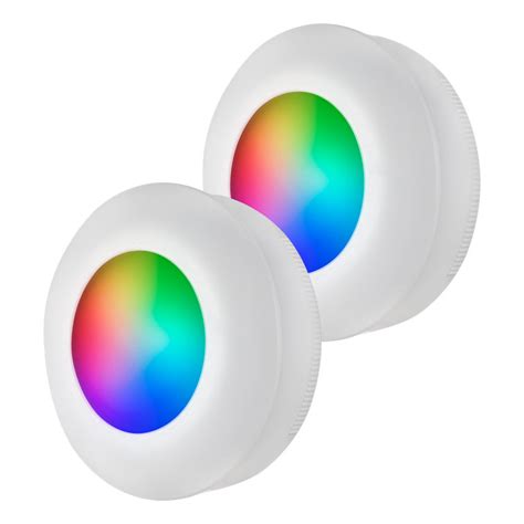 Image result for LED Color Changing Puck Lights