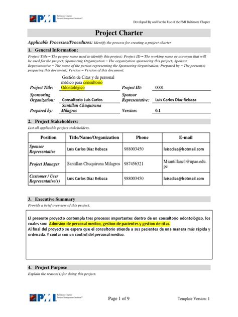Project Charter | PDF | Medical Record | Databases