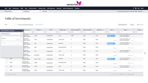 Data Table Design on Behance