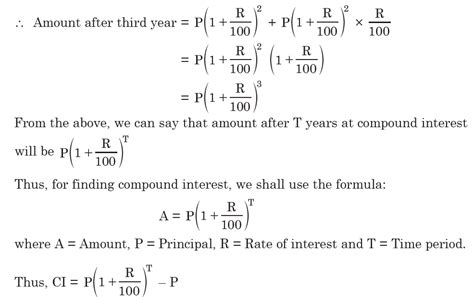 Derivation of Compound Interest Formula