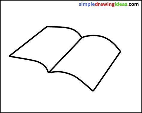 Image result for How to Draw a Simple Book