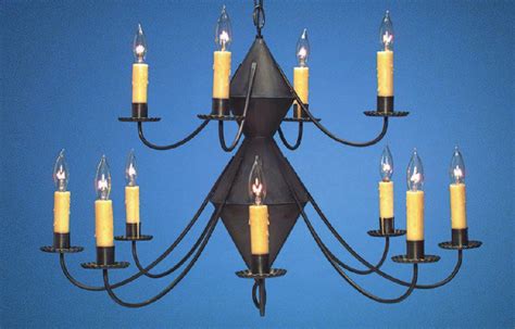 Rustic Farmhouse Chandelier | Colonial Style Handcrafted Lighting