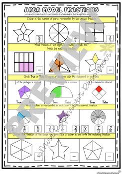 Image result for Area Model Fractions Examples
