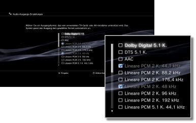 Image result for PS3 Sound Output Options