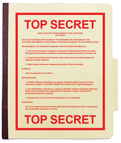 Image result for Top Secret File Folder