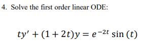 Image result for How to Solve First Order Linear Ode