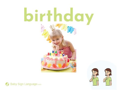 Image result for Birthday Sign Language