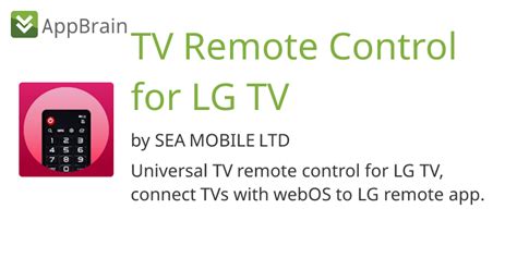 TV Remote Control for LG TV for Android - Free App Download