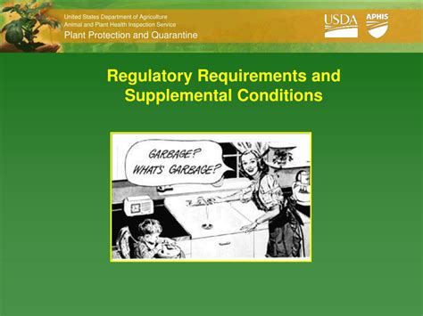 Image result for USDA-APHIS Regulated Garbage