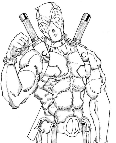 Image result for Deadpool Colossus Coloring Pages