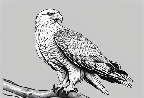 Image result for Hawk Drawing Brid