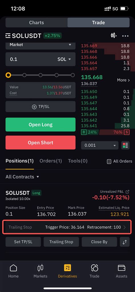 Image result for Buy Trailing Stop Order Example