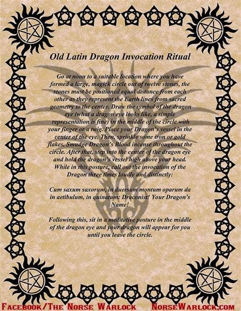 Crone Cronicles: Old Latin Dragon Invocation Ritual