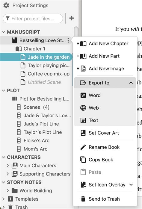 Image result for How to Use Dabble Writer