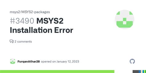 Image result for Error Msys2 Database