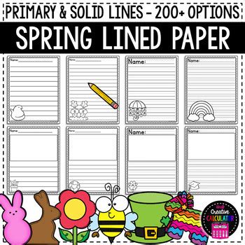 Image result for Spring Lined Writing Paper