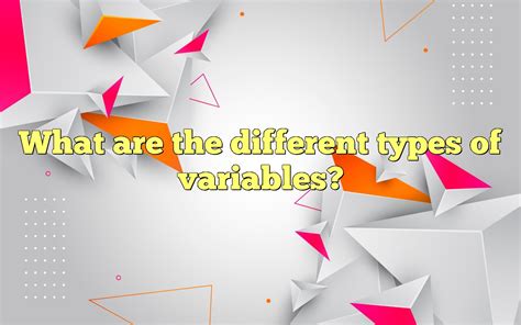 Image result for Different Types of Variables in Programming