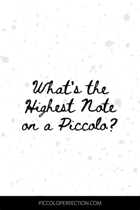 Image result for Lowest Piccolo Note