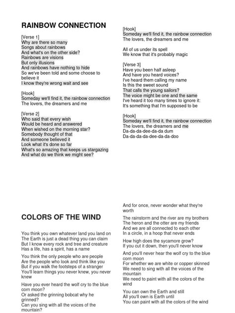 Rainbow Connection | PDF