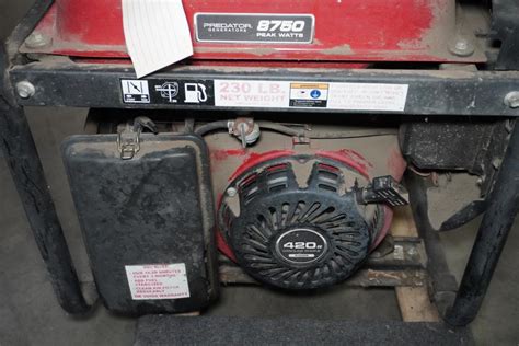 Image result for Starting Predator 8750 Generator