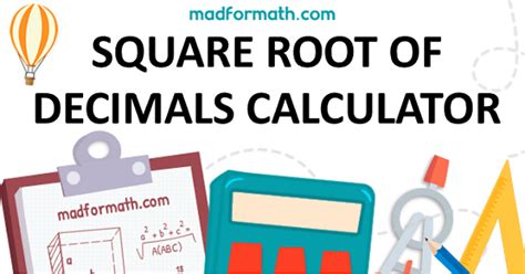Image result for Square Root Calculator Decimals
