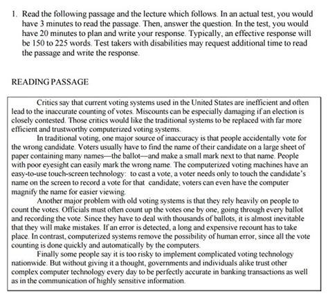 Image result for Toefel Writting Free Sample Examples