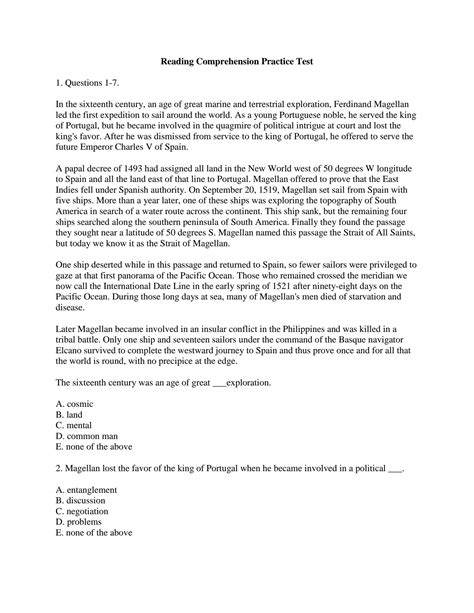 Image result for Comprehension Test Practice