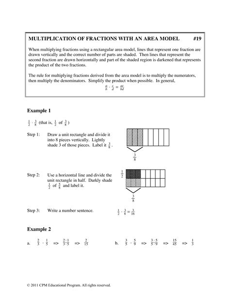 Image result for Area Model Fractions Examples