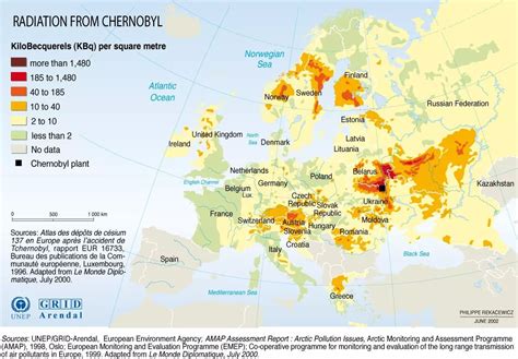 Image result for Chernobyl Radiation Map