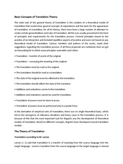Image result for Basic Theory of Translation PDF