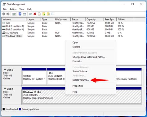 Image result for Remove Disk Partition Windows 1.0