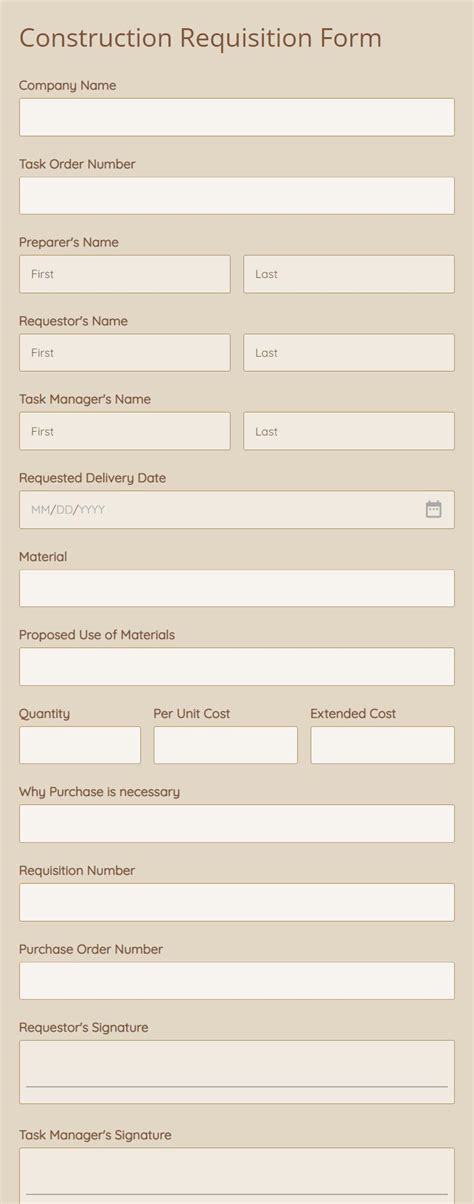 Image result for Project Requisition Form