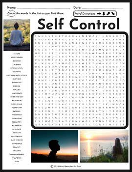 Image result for Self-Control Word