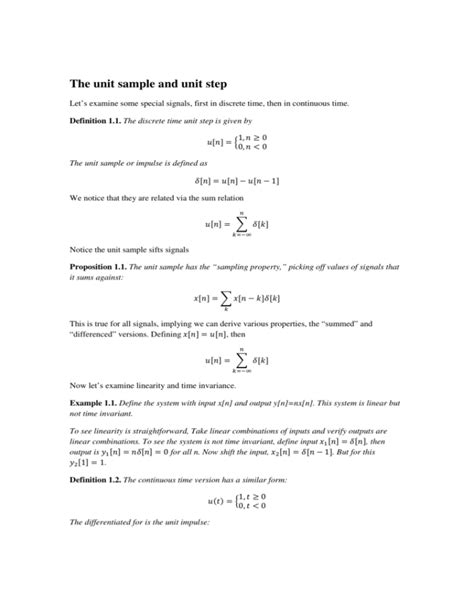Image result for Unit Step Example
