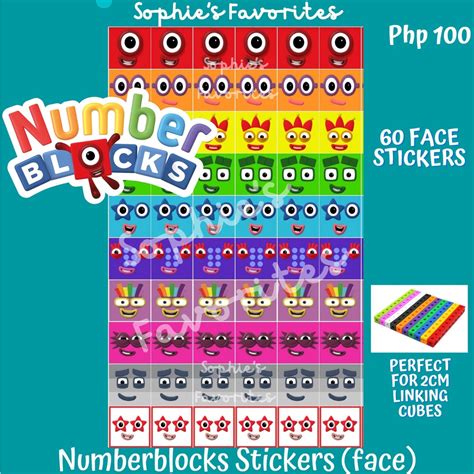 Image result for NumberBlocks Face Stickers