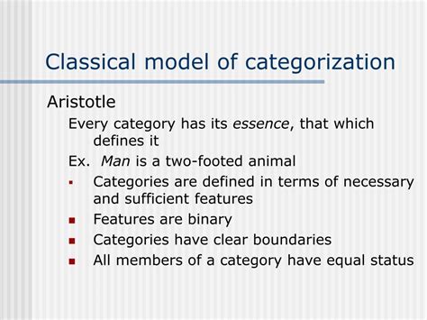 Image result for Classical Approach of Categorization