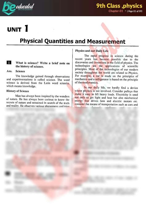 Image result for Class 9th First Chapter Physics and Numerical