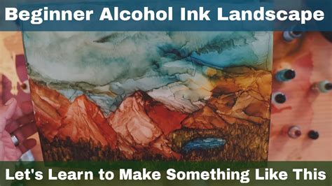 Image result for Painting Landscape Using Alcohol Inks