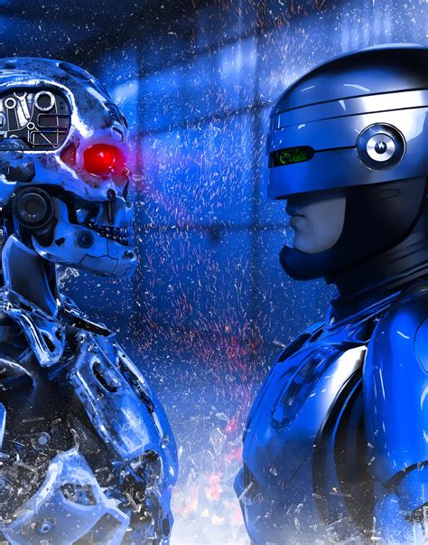 Image result for RoboCop vs Terminator Fight Scene