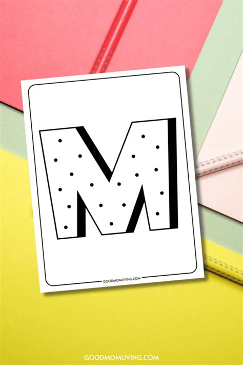 Image result for Coloring Block Letters Printable M