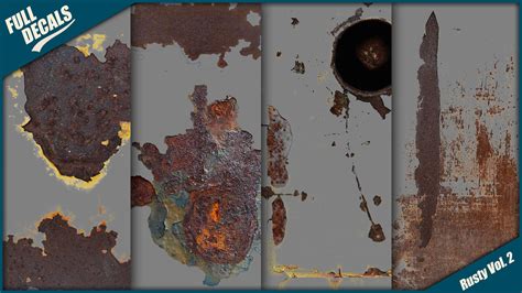 ArtStation - Metal rust decals Vol. 2 | Brushes