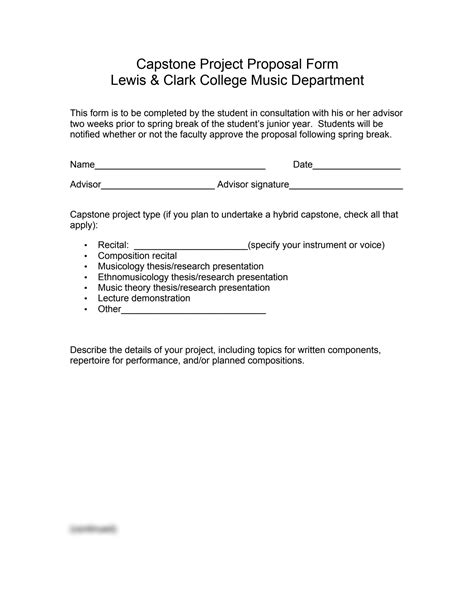 Image result for Example of Capstone Project Proposal Form
