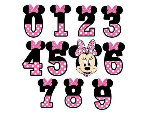 Image result for Minnie Mouse Numbers
