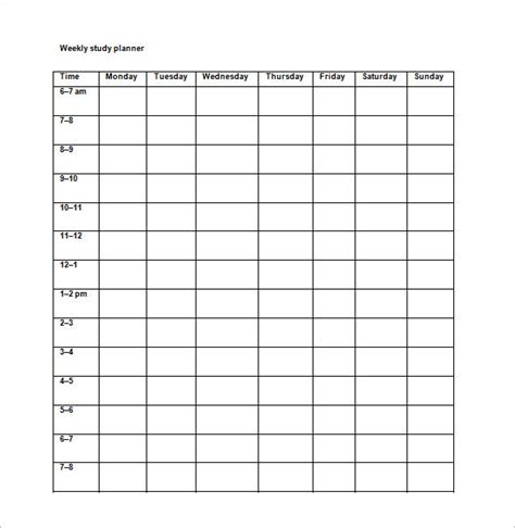 Image result for Student Study Schedule