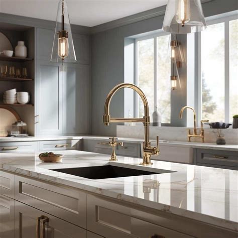 Image result for Bridge Style Faucet Kitchen Faucets